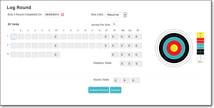 Archery Score Logger | Personal Round Result Repository| Electronic ...